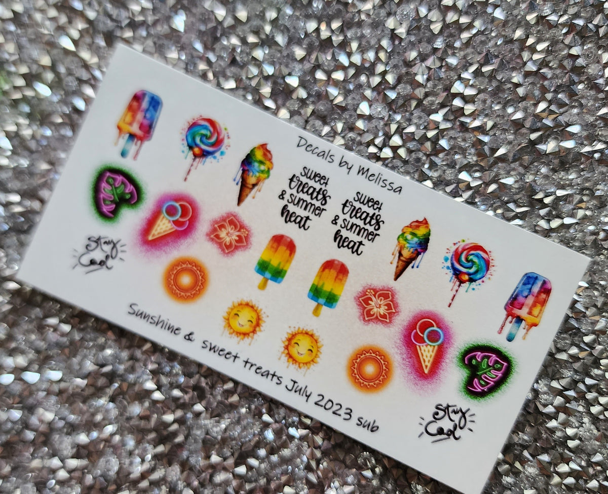 Sunshine & Sweets sub bag extra waterslides – CustomDecalsByMelissa